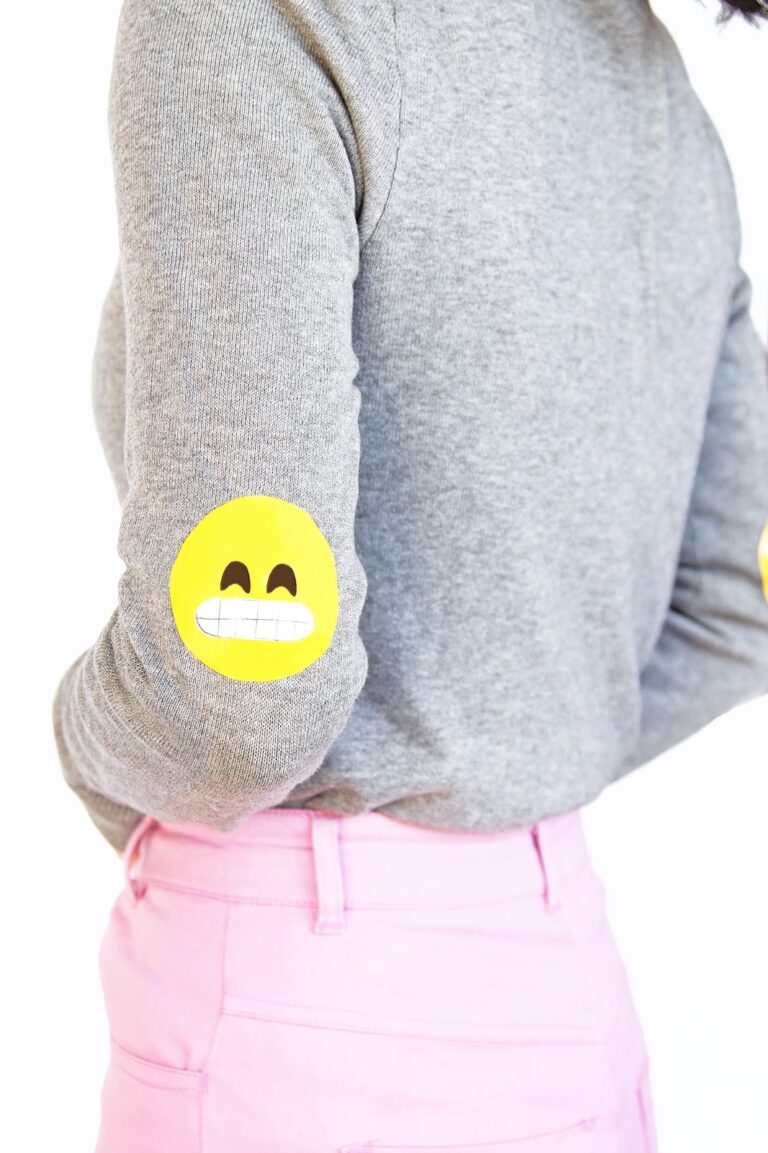 DIY Emoji Elbow Patches – Aww Sam