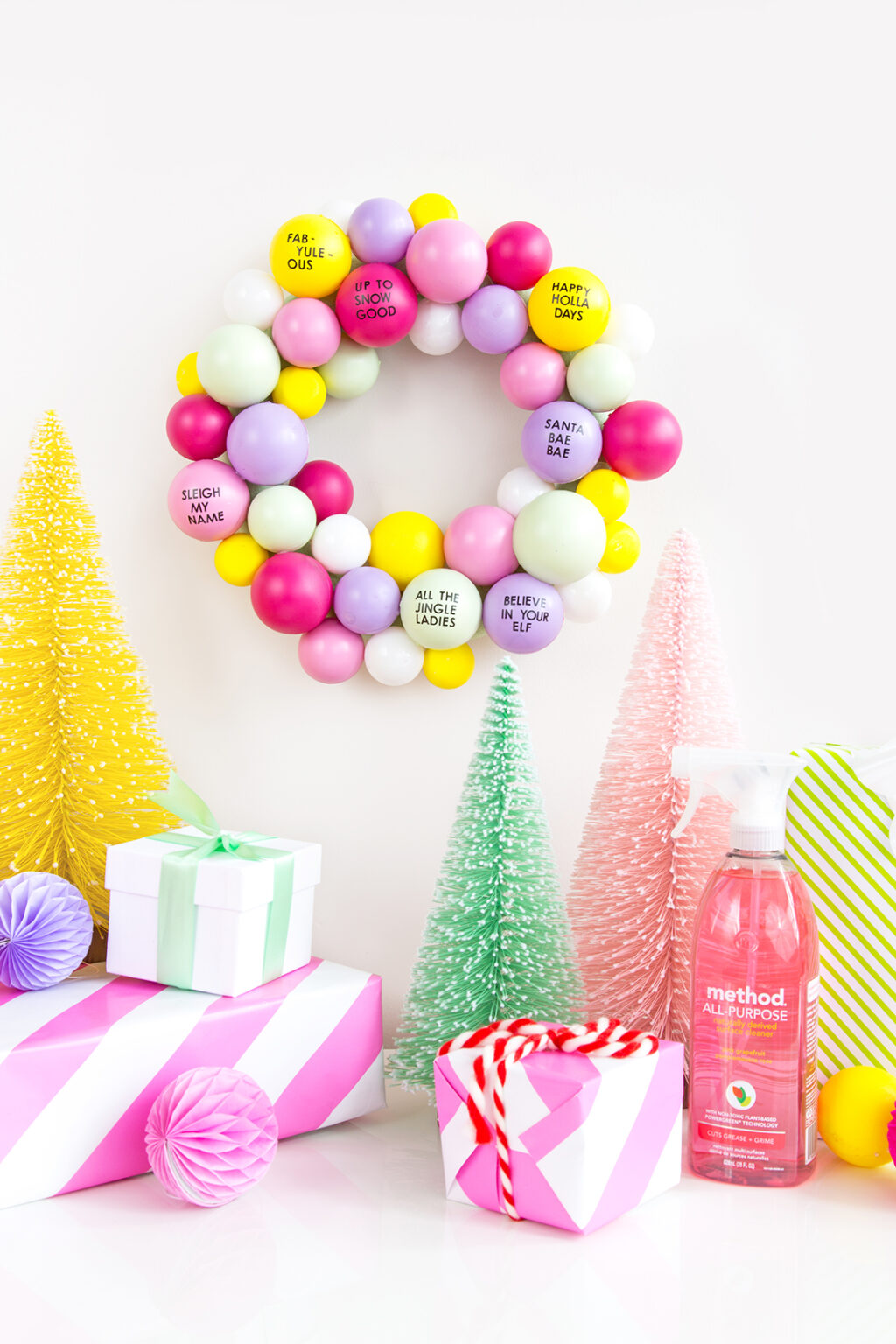 DIY Pun Ornament Wreath – Aww Sam
