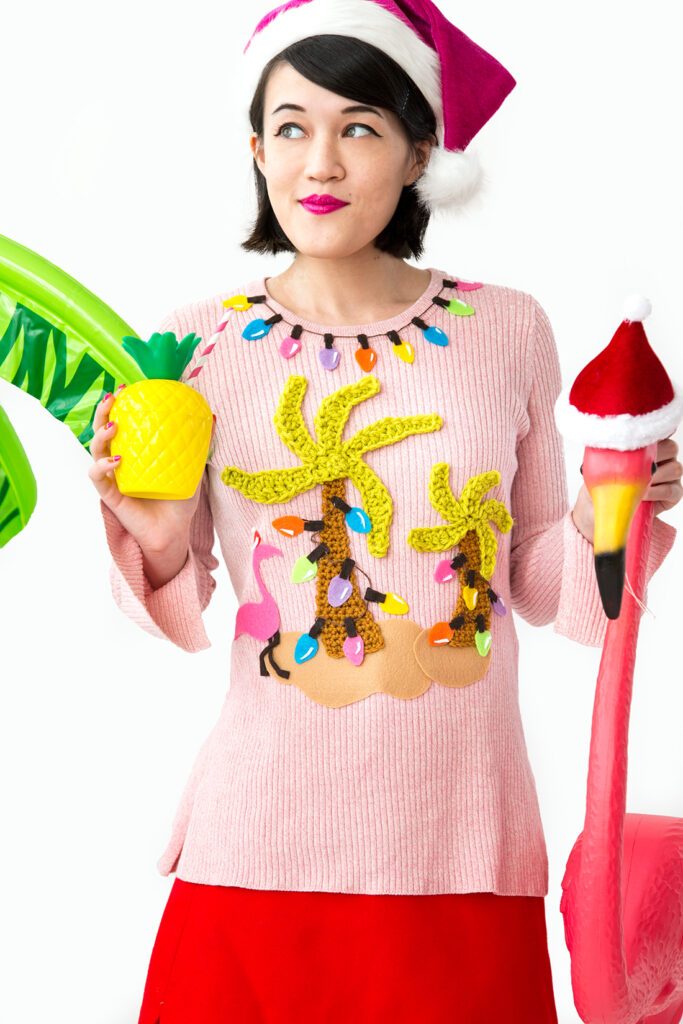 DIY “Ugly” Tropical Christmas Sweater – Aww Sam