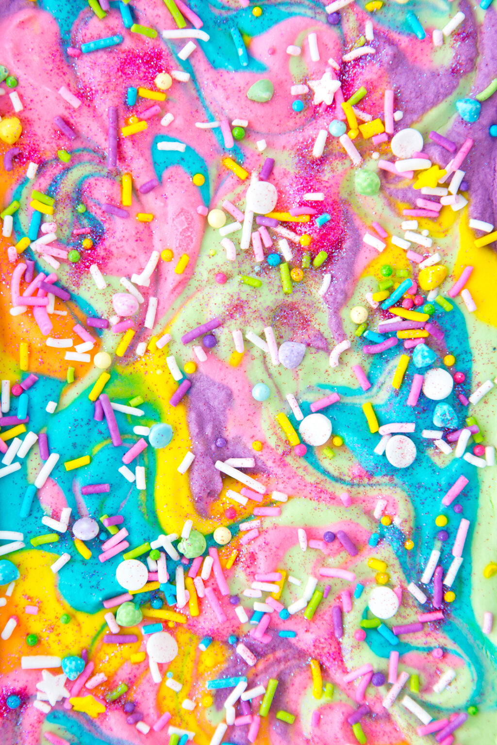 How To Make Rainbow Marbled Ice Cream – Aww Sam