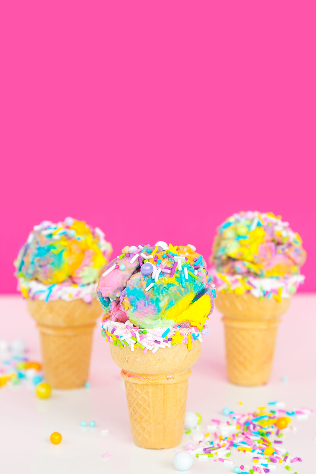 How To Make Rainbow Marbled Ice Cream – Aww Sam