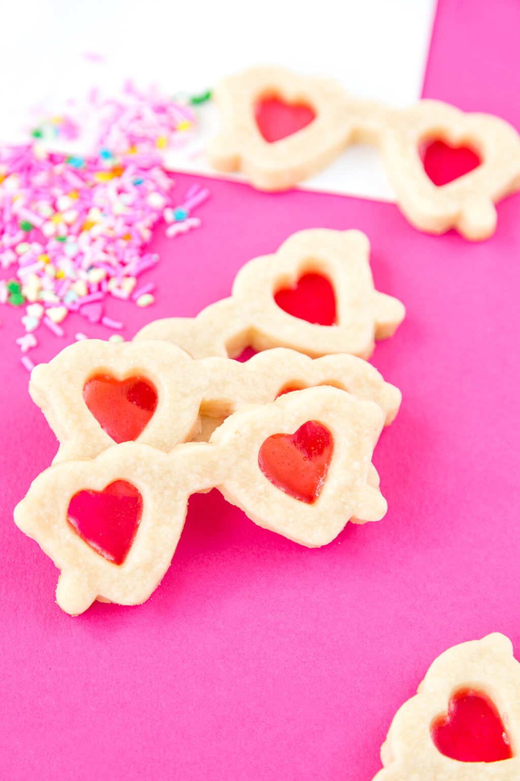 DIY “Stained Glass” Heart Sunglasses Cookies – Aww Sam