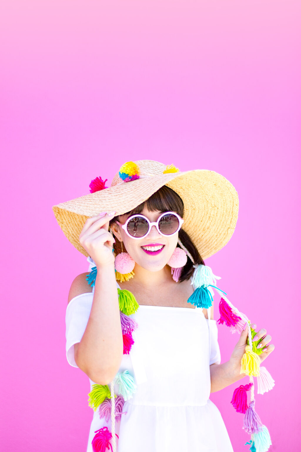 DIY Summer Hat Tassel Straps – Aww Sam