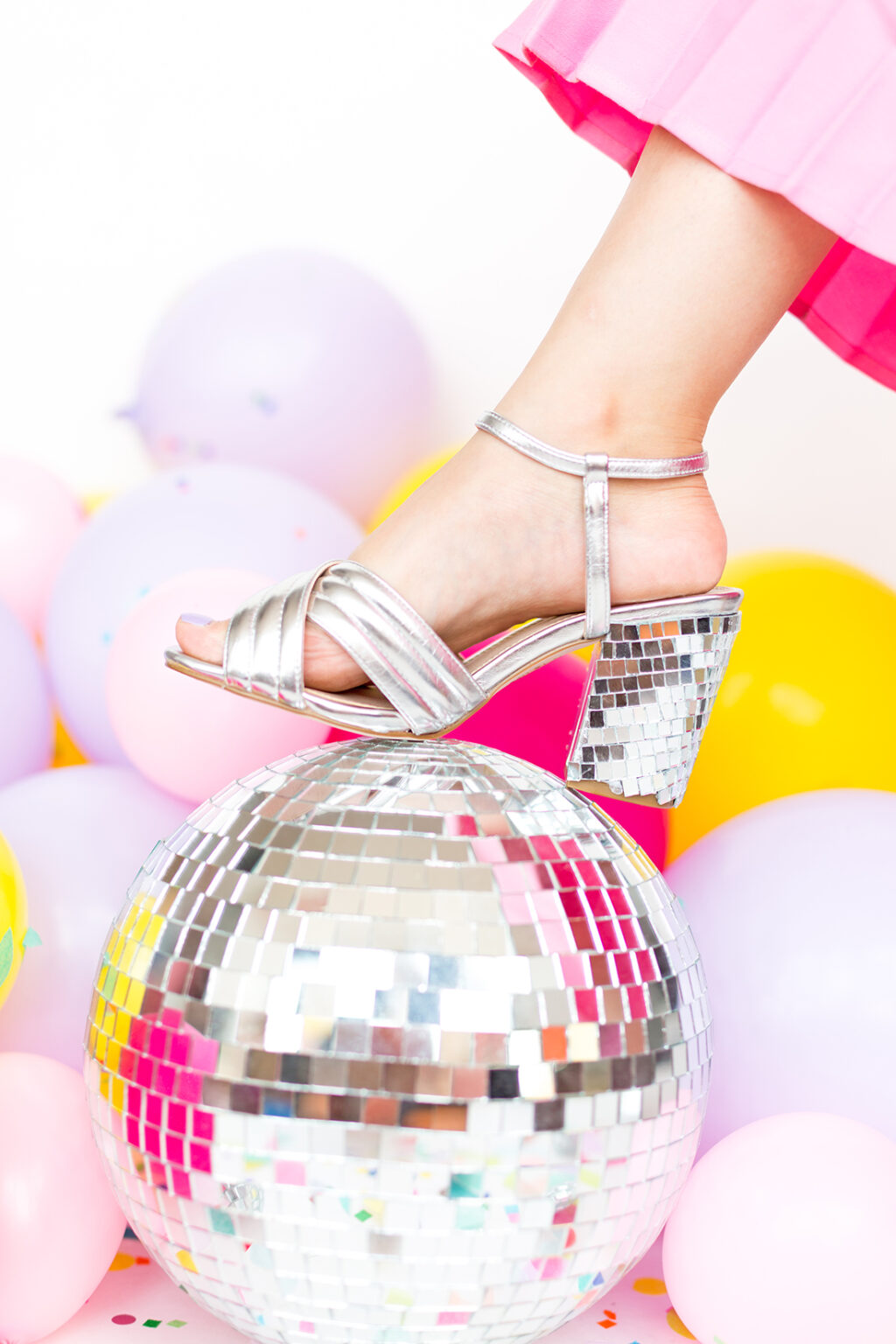 DIY Disco Ball Shoe Heels – Aww Sam