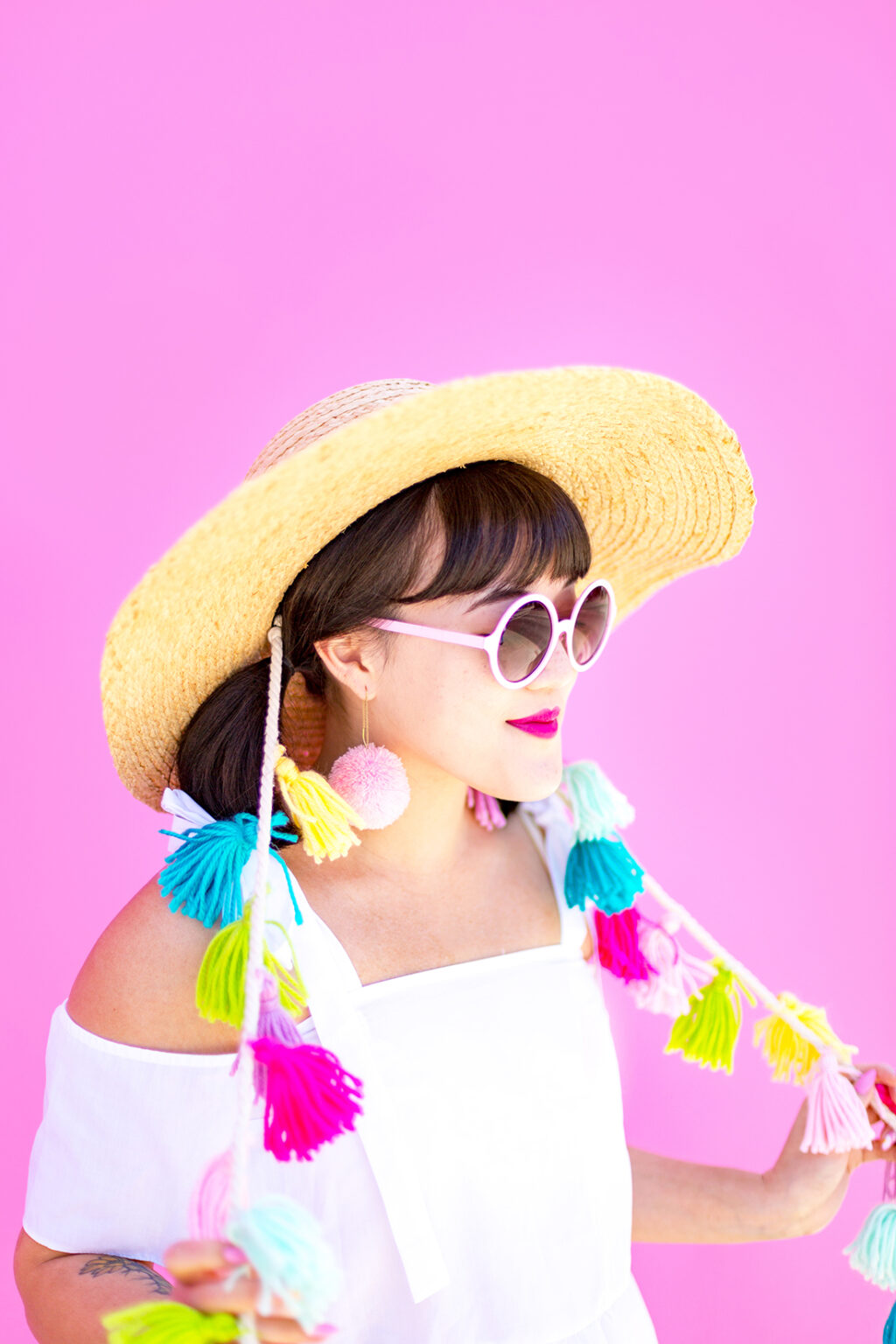 DIY Summer Hat Tassel Straps – Aww Sam