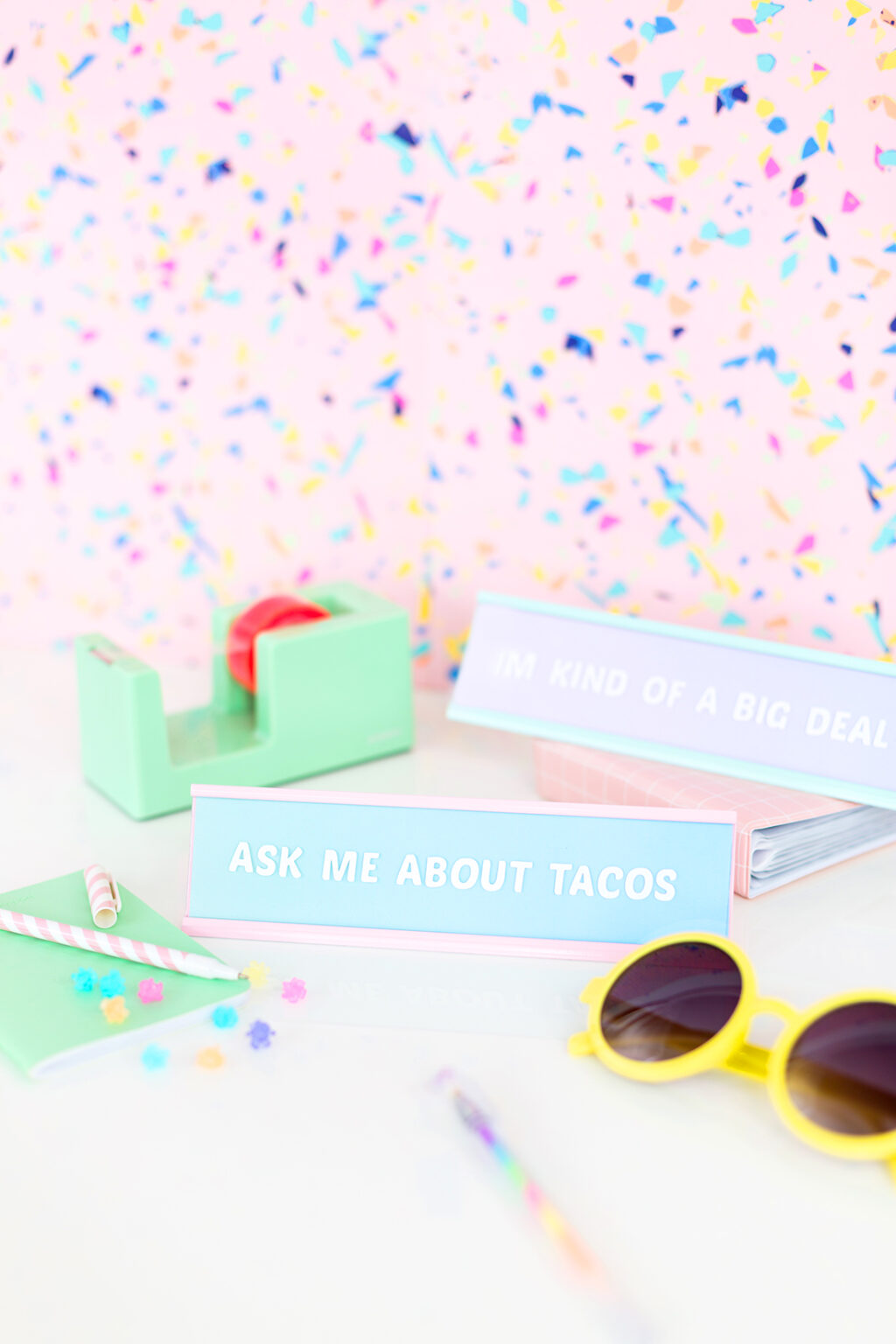 DIY Back-To-School Desk Nameplates – Aww Sam