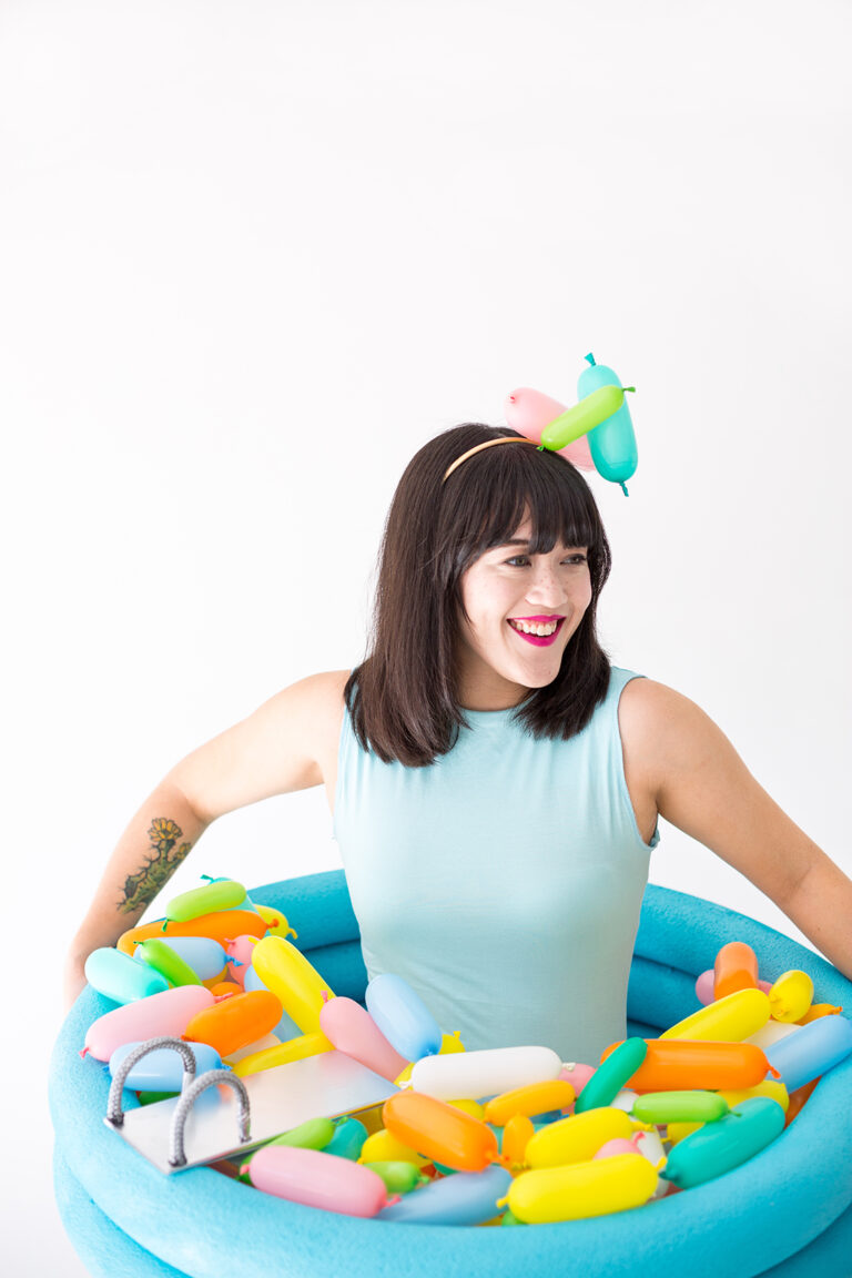 DIY Sprinkle Pool Costume + Pool Boy Costume – Aww Sam