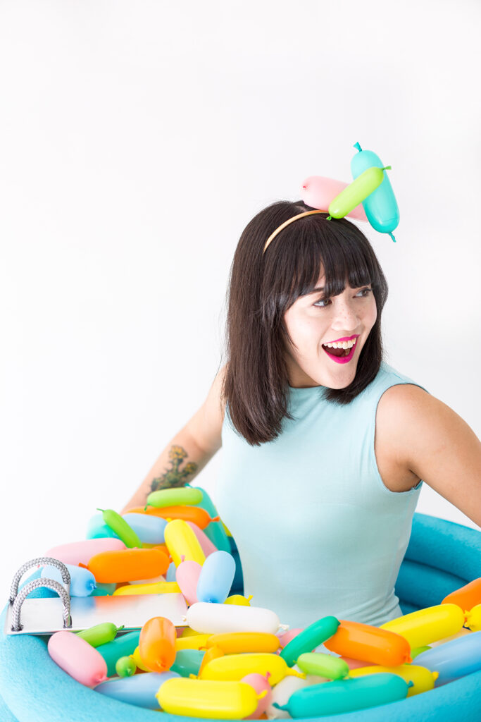 DIY Sprinkle Pool Costume + Pool Boy Costume – Aww Sam