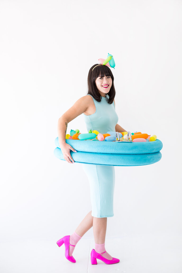 DIY Sprinkle Pool Costume + Pool Boy Costume – Aww Sam