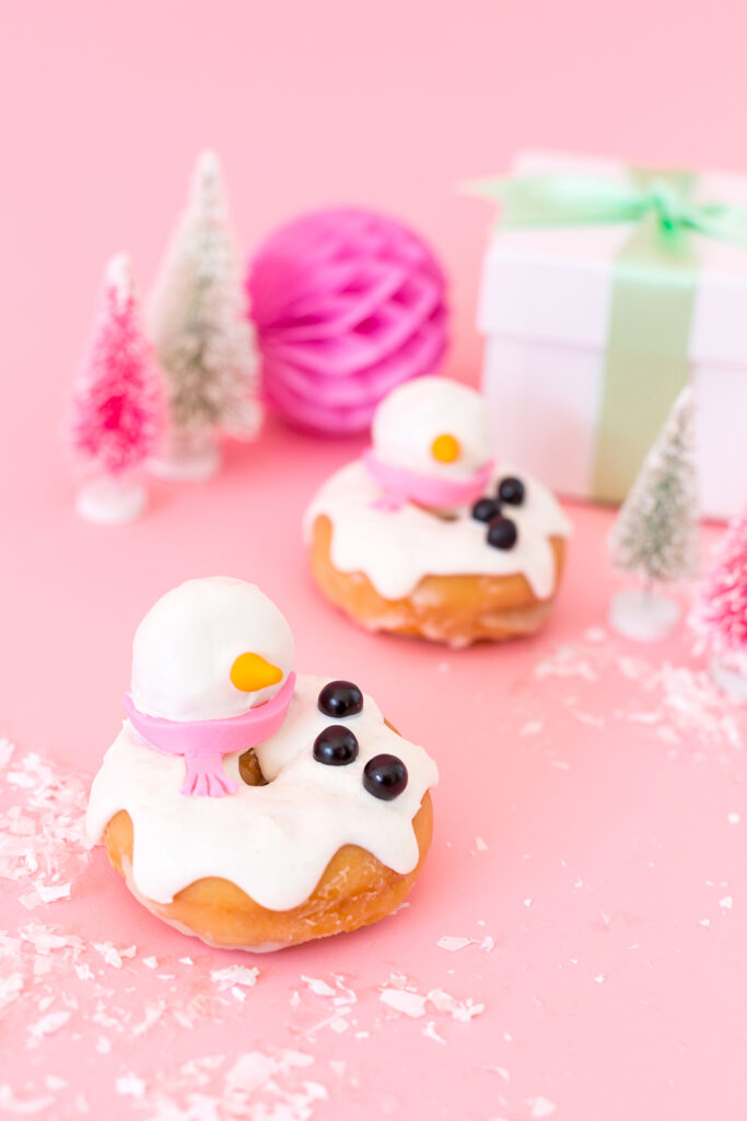Melted Snowmen Holiday Donuts – Aww Sam