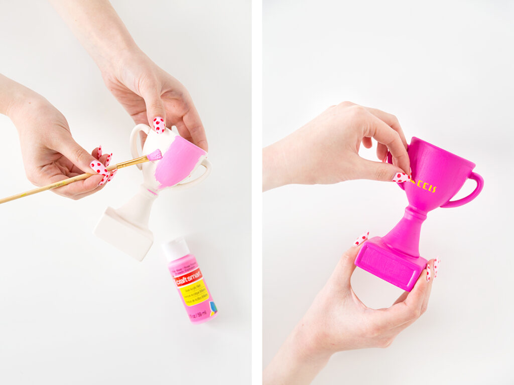 DIY Small Accomplishment Trophy Planters – Aww Sam