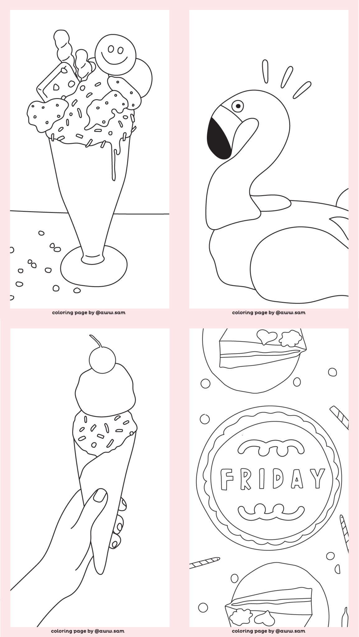 Fun Coloring Pages For Instagram Stories – Aww Sam
