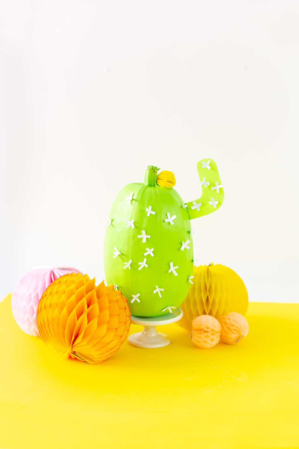 DIY No-Carve Cactus Pumpkins – Aww Sam