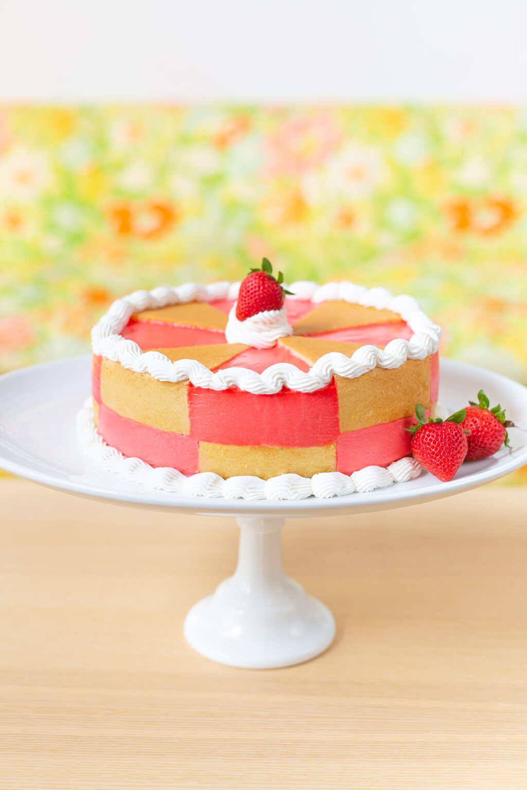 Vintage Recipes: Pink Magic Jello Cake – Aww Sam